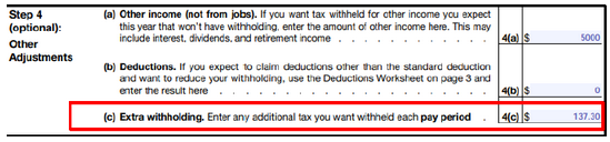 2020 or Later W-4 Form Federal Withholding Set Up