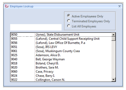 Employee Payroll Profile