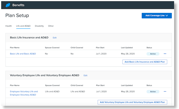 Plan Setup Assistant: Life and AD&D